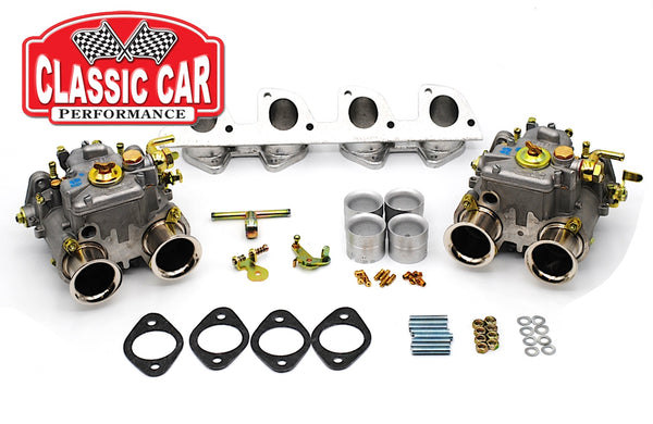 Porsche 924 (Non-Turbo) - Dual 40 DCOE Weber Carburetor Conversion Kit ...