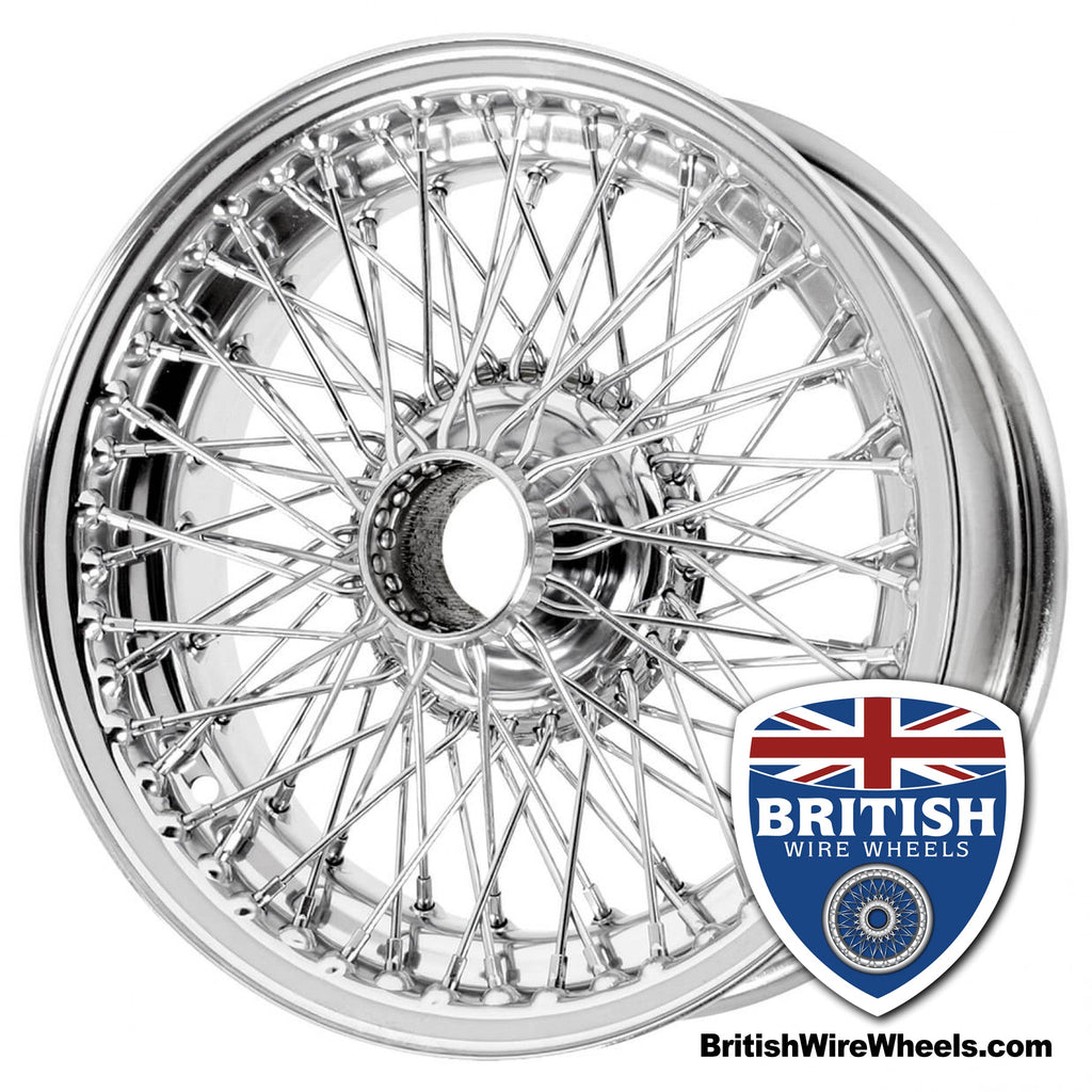 Morgan Plus 8 Wire Wheel 16x6" 72 spoke - Tubeless - BritishWireWheels ...
