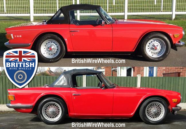Triumph TR2 TR3 TR4 TR5 TR250 TR6 TR7 - Wire Wheel Conversion Kit ...